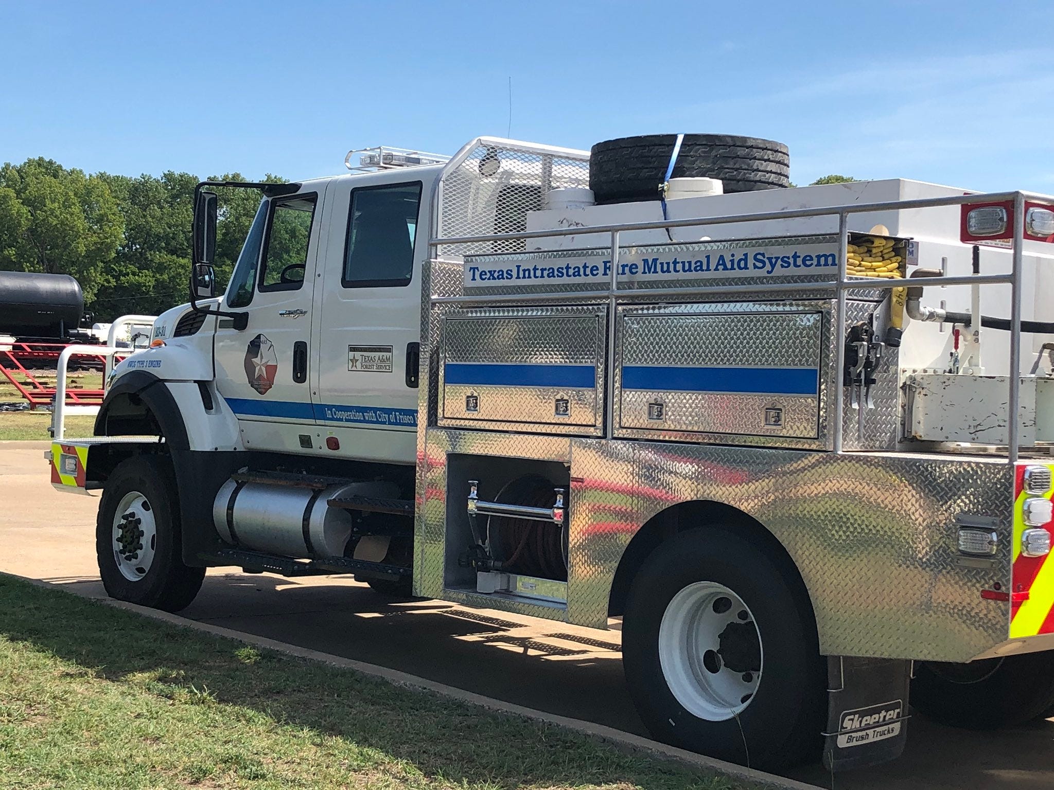 Allen Fire Department activates wildland team during windy, dry weather