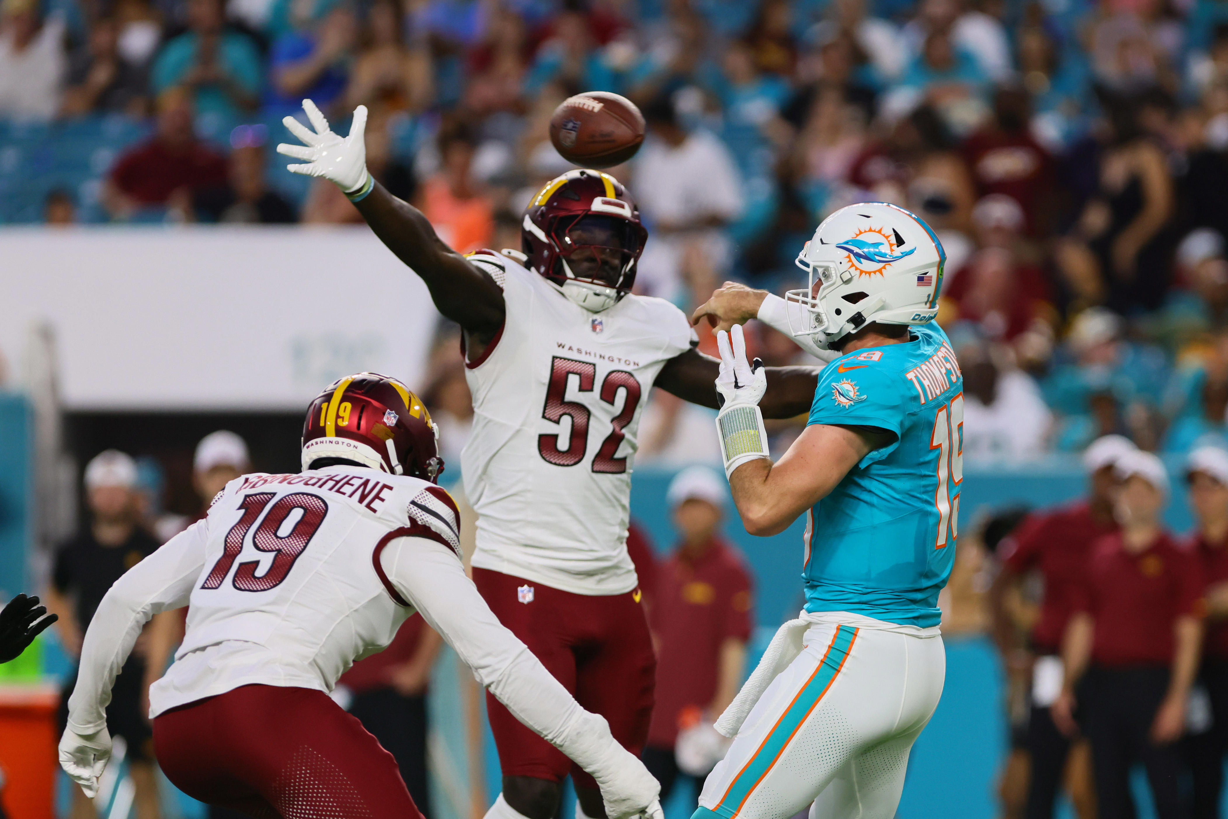 What channel is Dolphins vs Commanders NFL Madrid football game on ...