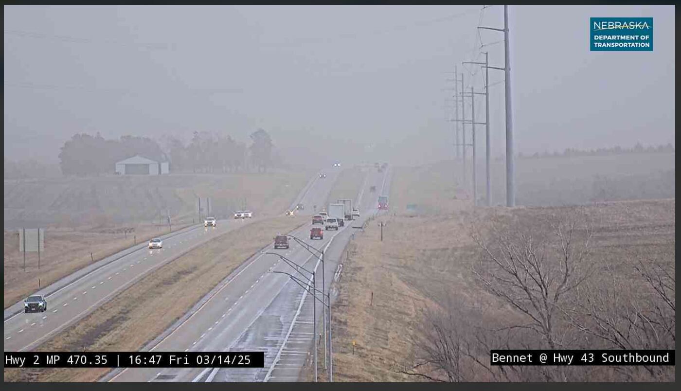 Blowing dust reduces visibility across southeast Nebraska