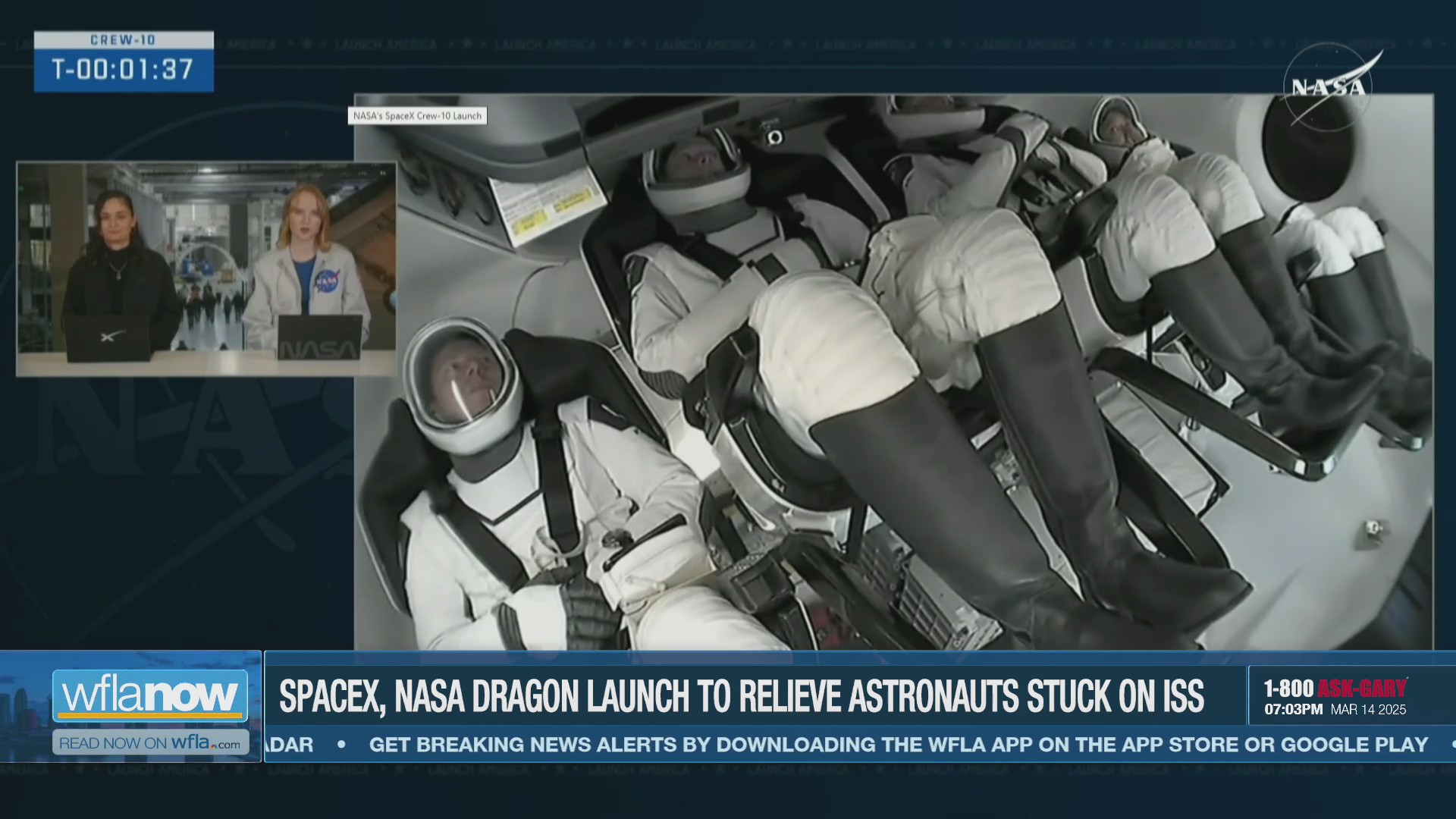 SpaceX, NASA Dragon launch to relieve astronauts