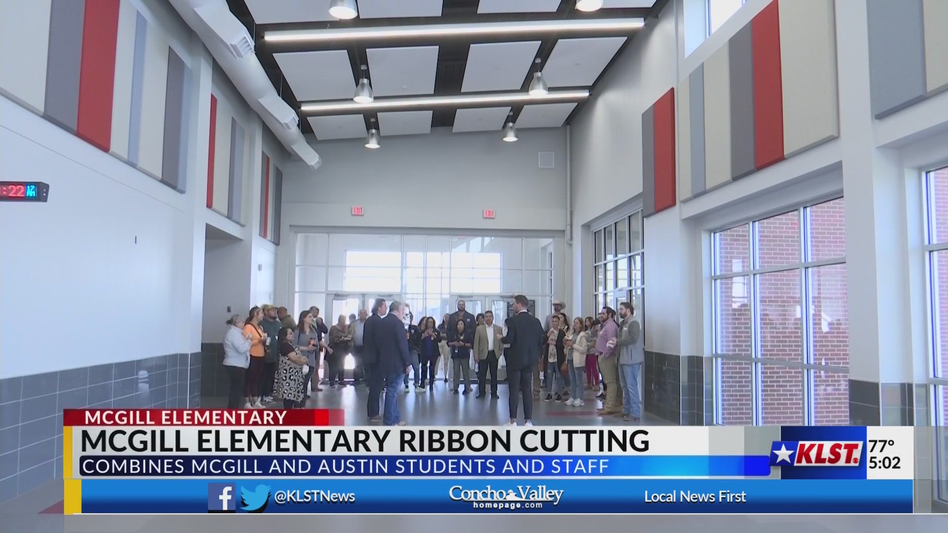 Mcgill Elementary ribbon cutting