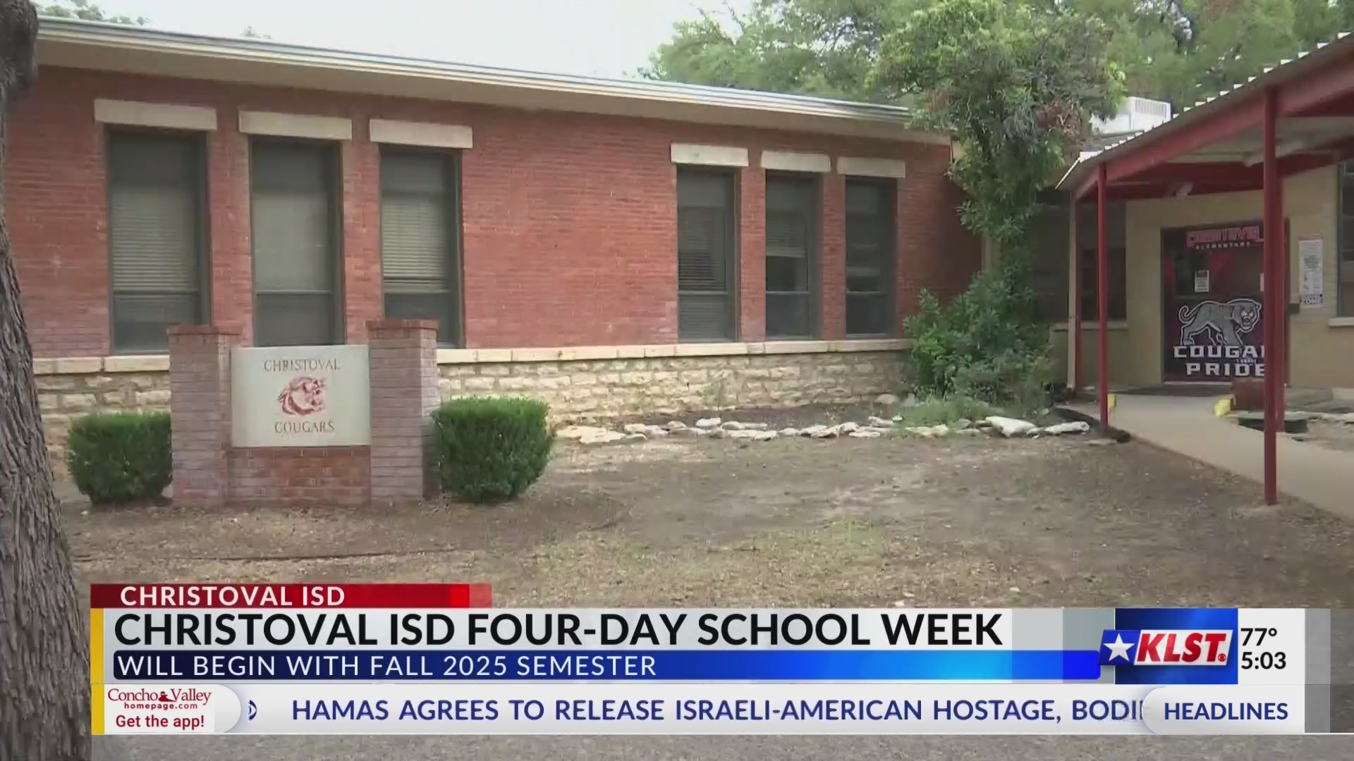 Christoval ISD Four-day school week