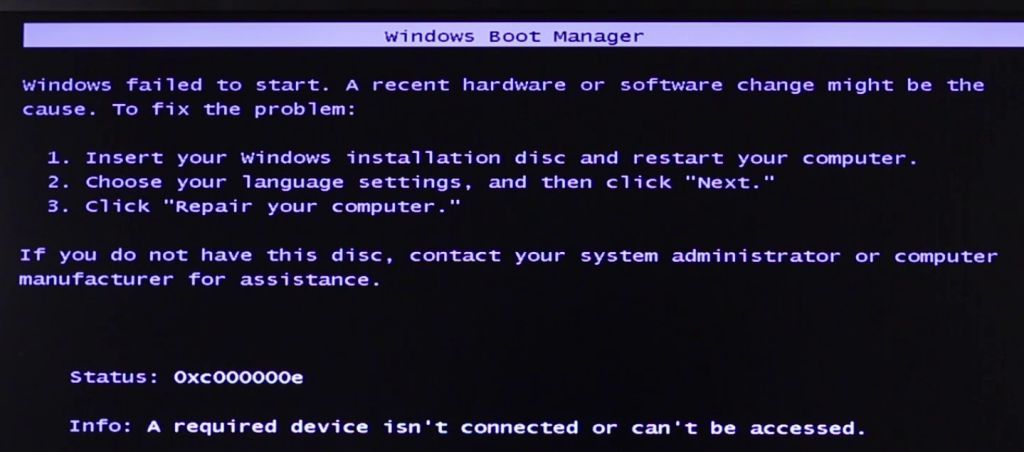 Cómo solucionar el error «Windows failed to start» paso a paso