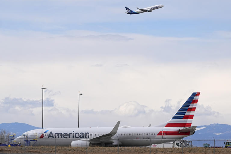 Aircraft catches fire after landing in Denver, sending passengers onto ...
