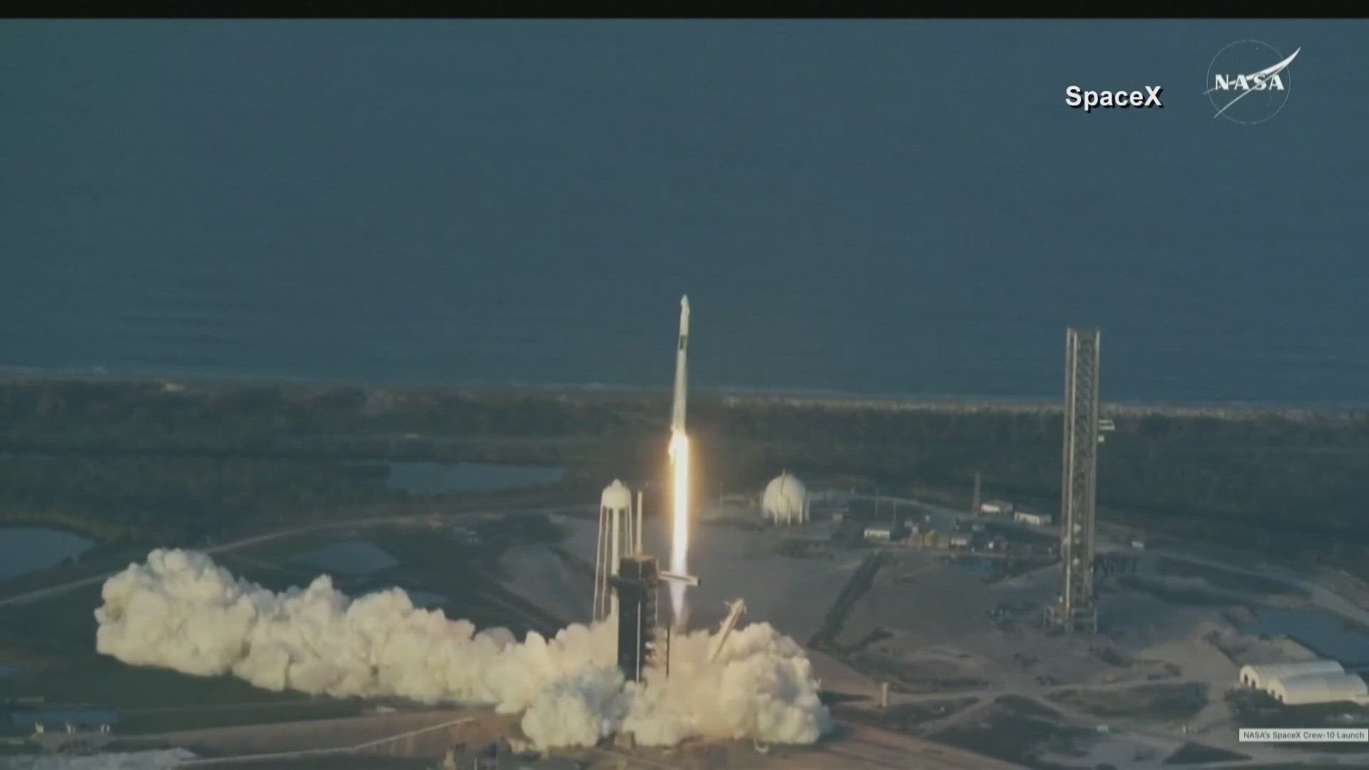 SpaceX launches a new crew to the space station to replace NASA's stuck astronauts