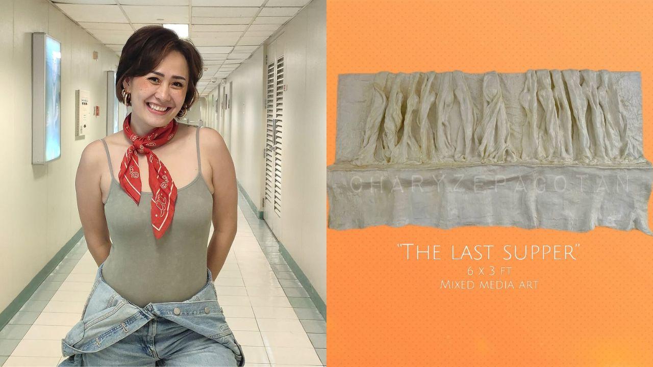 Chariz Solomon unveils 'Last Supper'-inspired sculpture