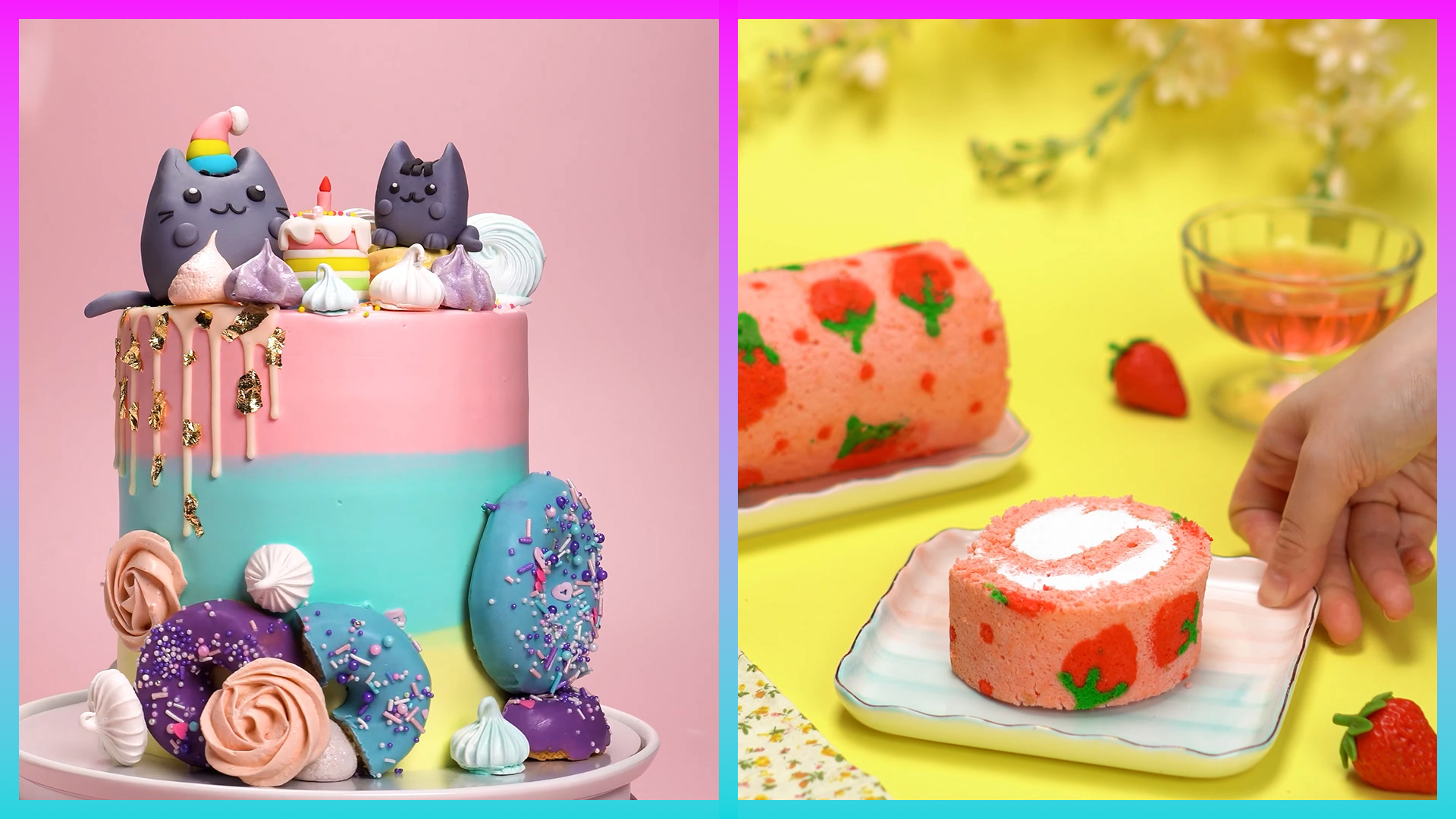 Cute Colorful Cake 🌈🎂 – Fun & Delicious! | Spirit of Cake
