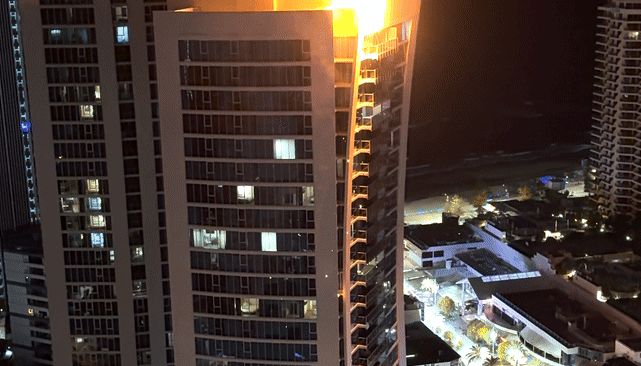 Guests Evacuated as Burning Debris Plummets From Roof of Hilton Hotel