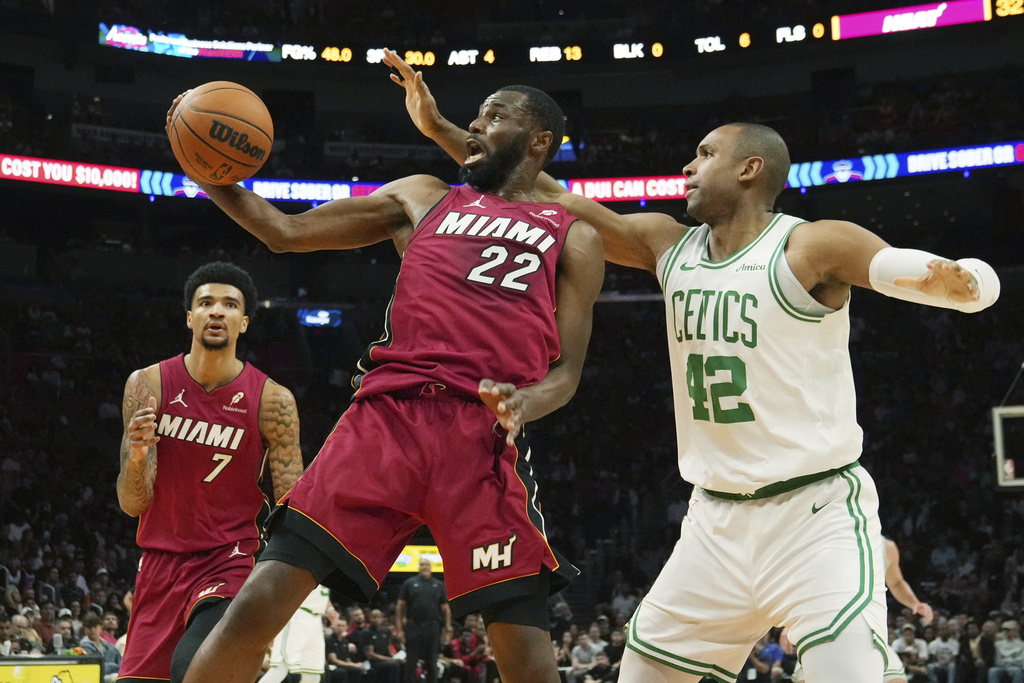 Celtics add to Miami's misery, pull away in 4th for a 103-91 win over Heat