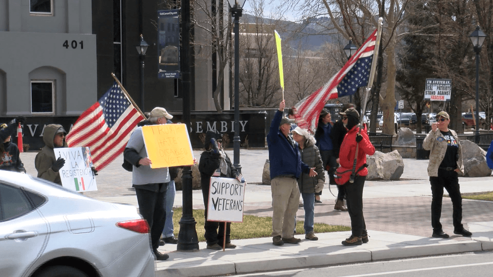 Veterans rally against proposed VA cuts outside Nevada Legislature