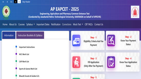 AP EAPCET 2025: EAMCET registration begins at cets.apsche.ap.gov.in ...