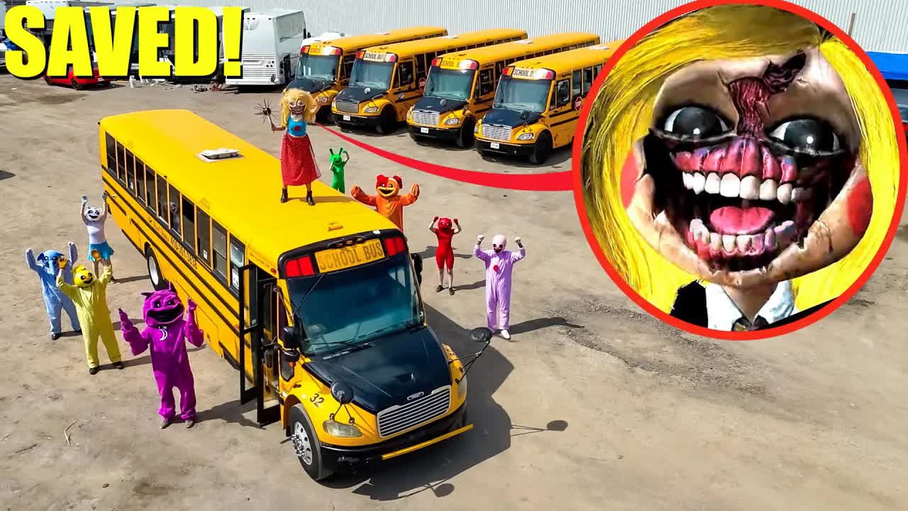 Smiling Critters Rescue Mission: Hilarious School Bus Skit