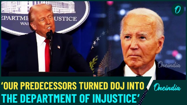 Trump Slams Biden DOJ, Calls It 'Department Of Injustice,' Vows To ...