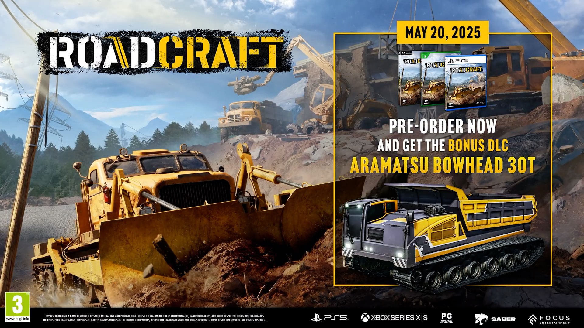 RoadCraft Official Aramatsu Bowhead 30T Spotlight Trailer