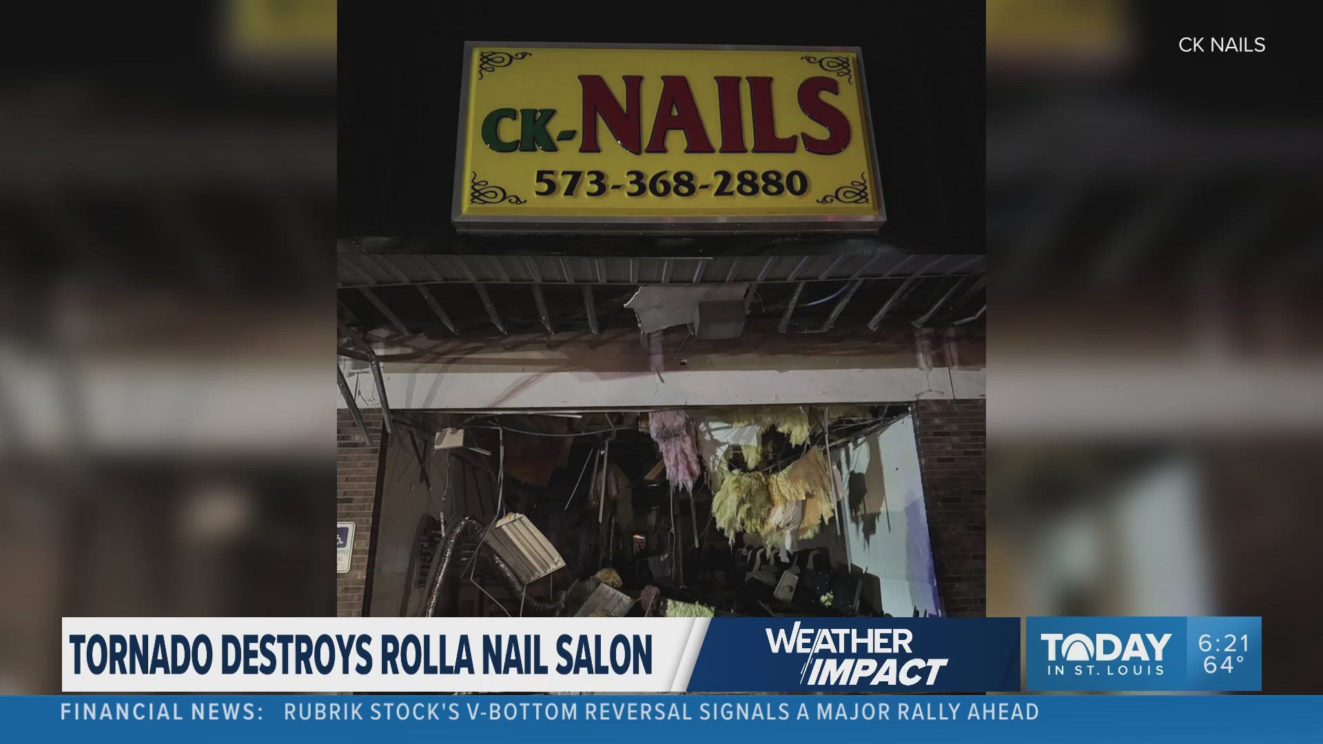 Business destroyed in Rolla, Missouri as storms raced through