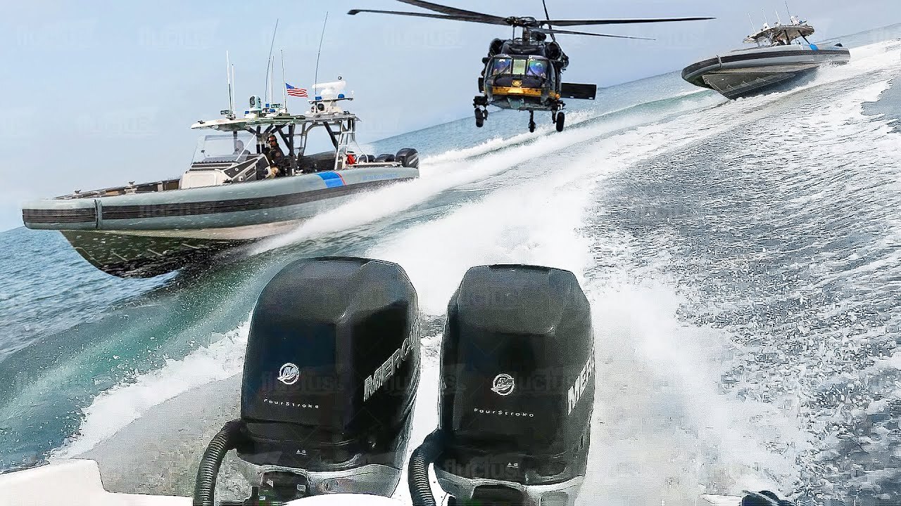US border police's innovative tactics for pursuing illegal boats at sea