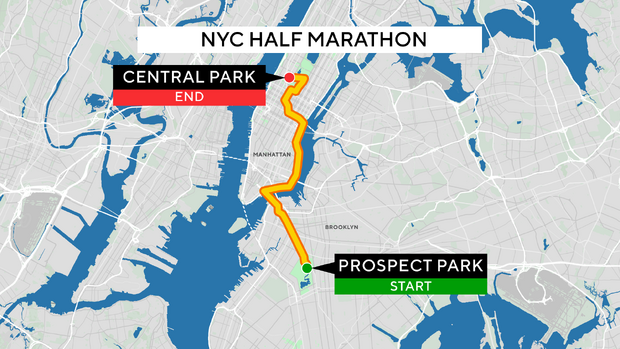 NYC half marathon runs new route in 2025. See the race tracker, results ...