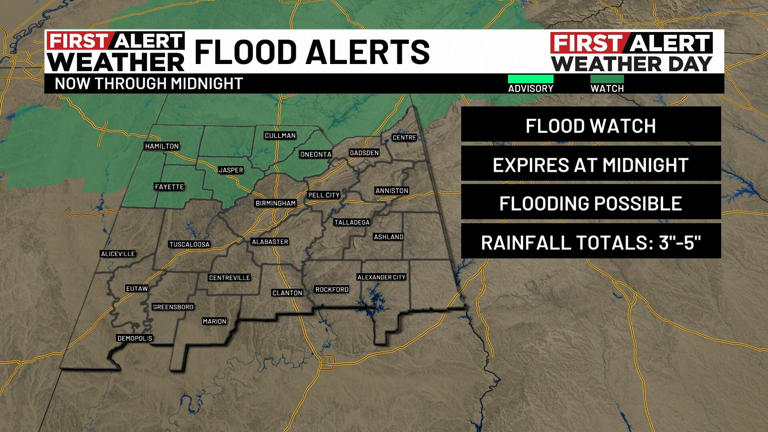 First Alert Weather Day: Risk of tornadoes threaten central Alabama ...