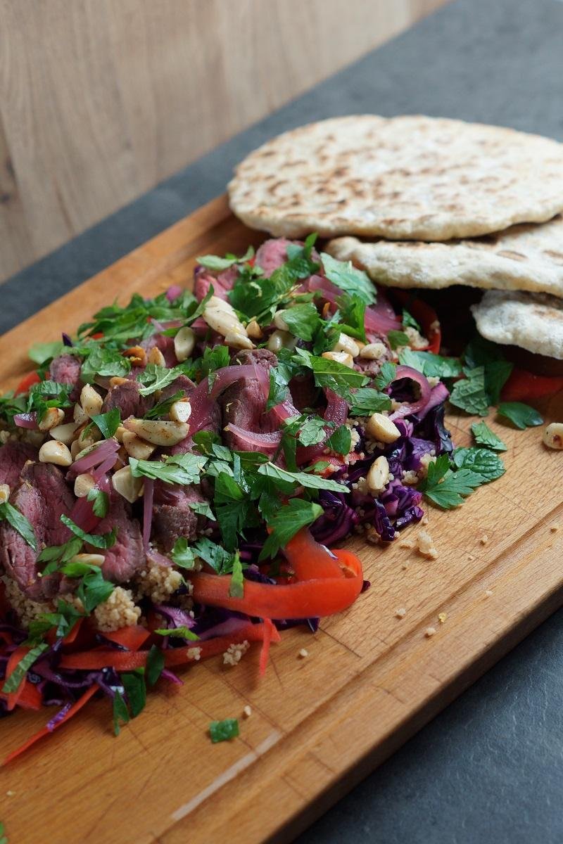 How to make The Ultimate Steak Salad with Couscous and Cabbage – A ...