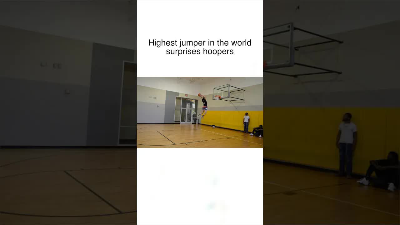 World's Highest Jumper Shows Off Insane Dunks