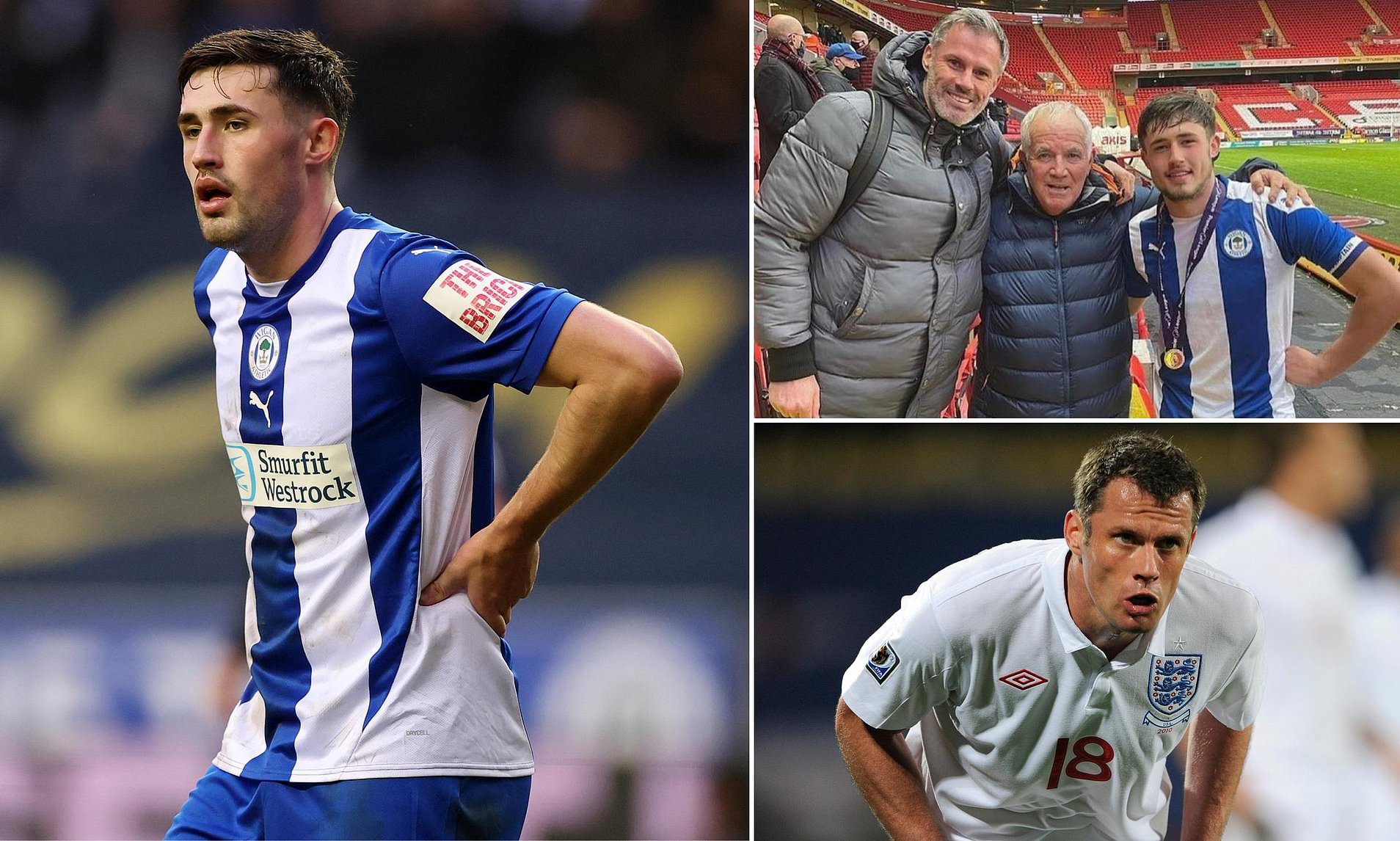 England legend Jamie Carragher's son receives first ever international ...