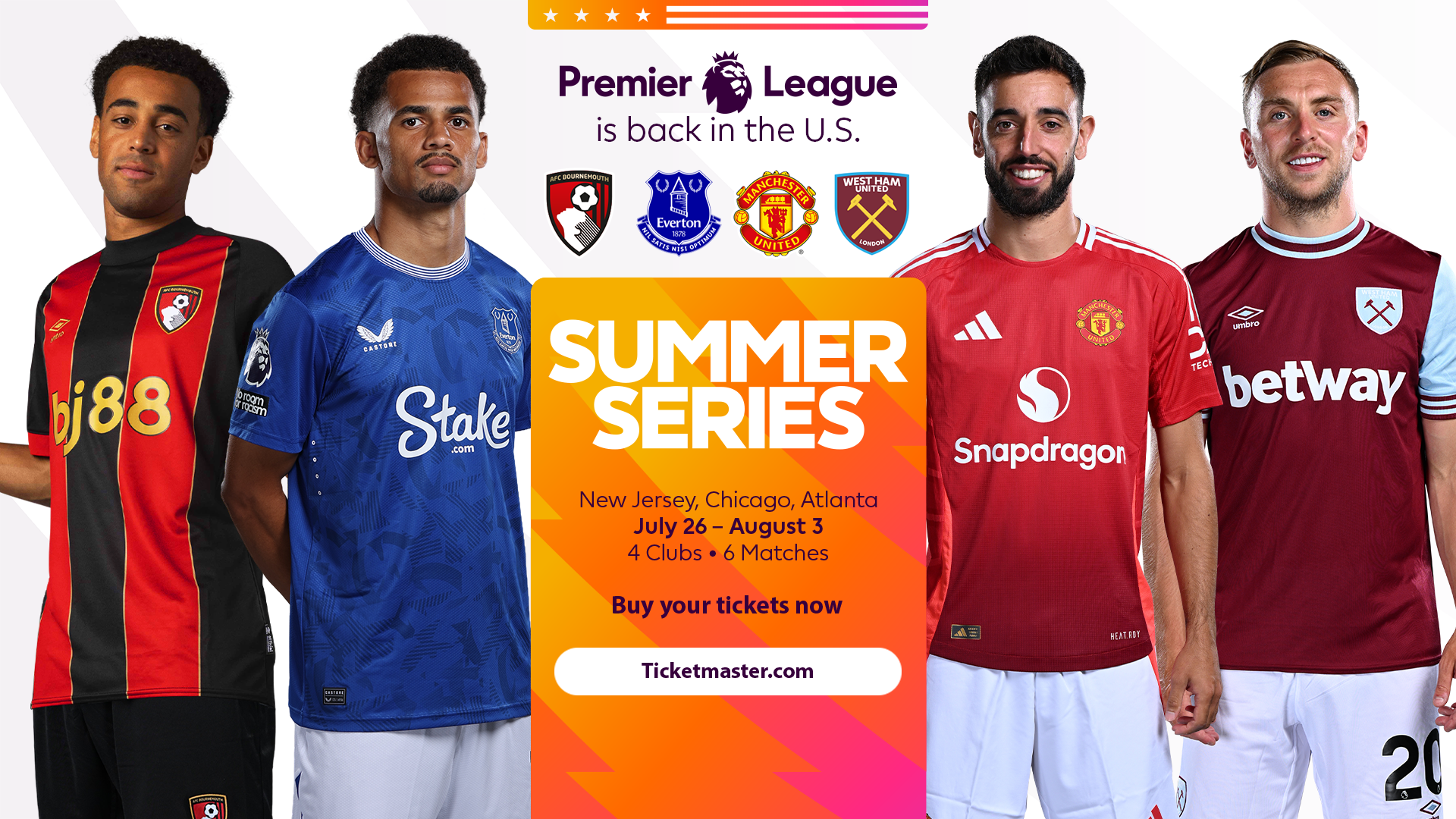 Premier League Summer Series 2025: Full details, teams, stadiums, table ...