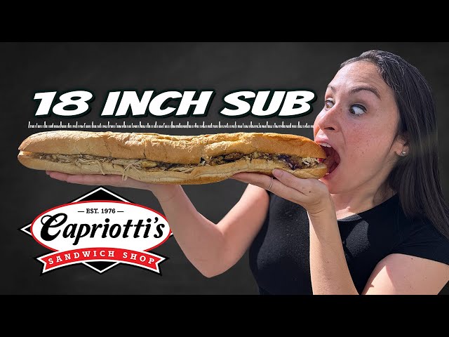 18 INCH Subs At Capriotti's Sandwich Shop // Voted America’s BEST ...