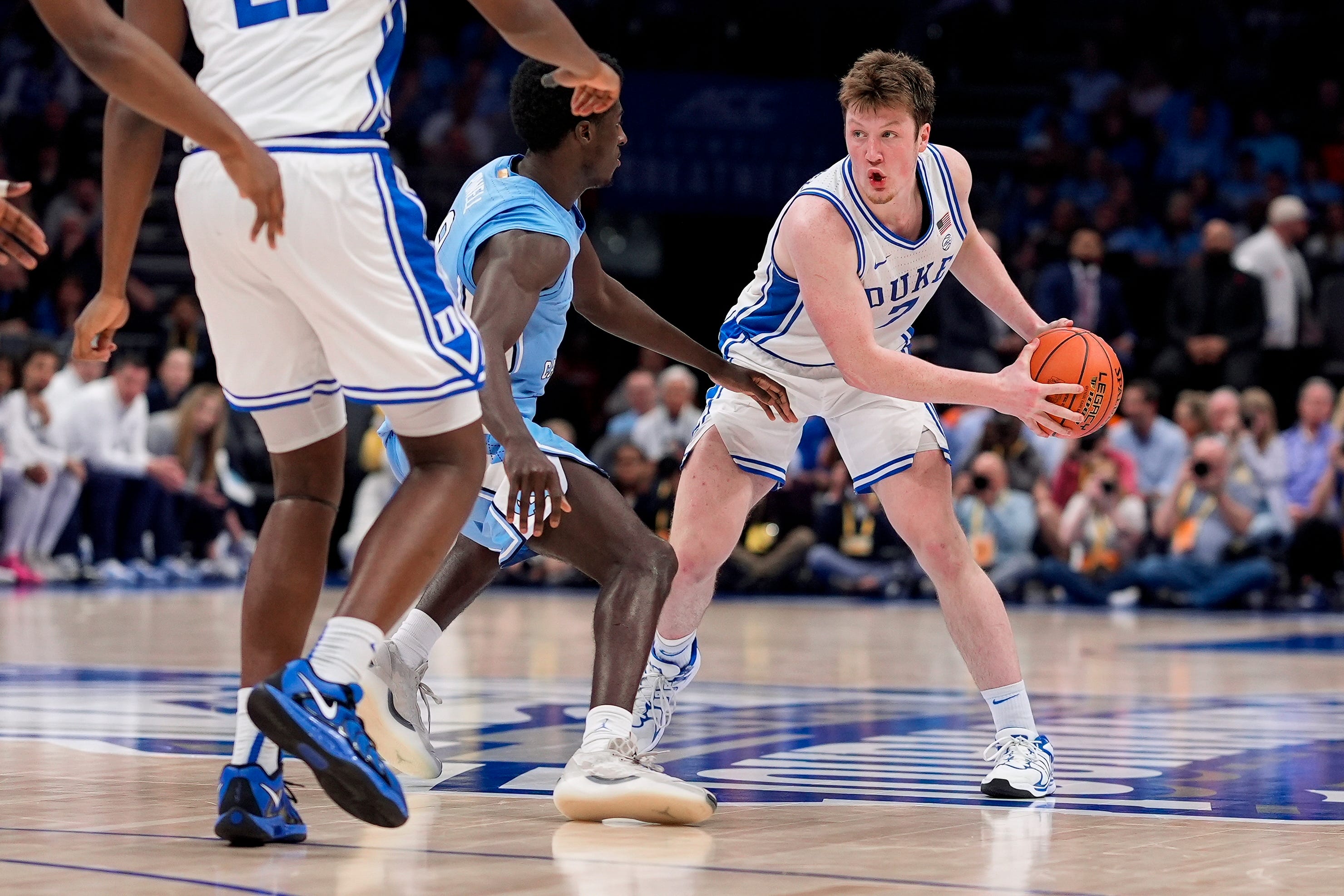 How often does Duke basketball beat UNC three times in a single season?