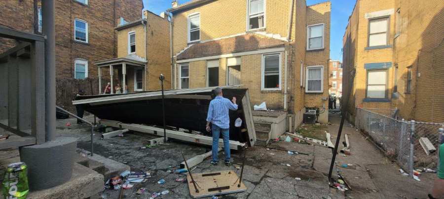 16 hurt after roof collapses during large gathering near University of ...