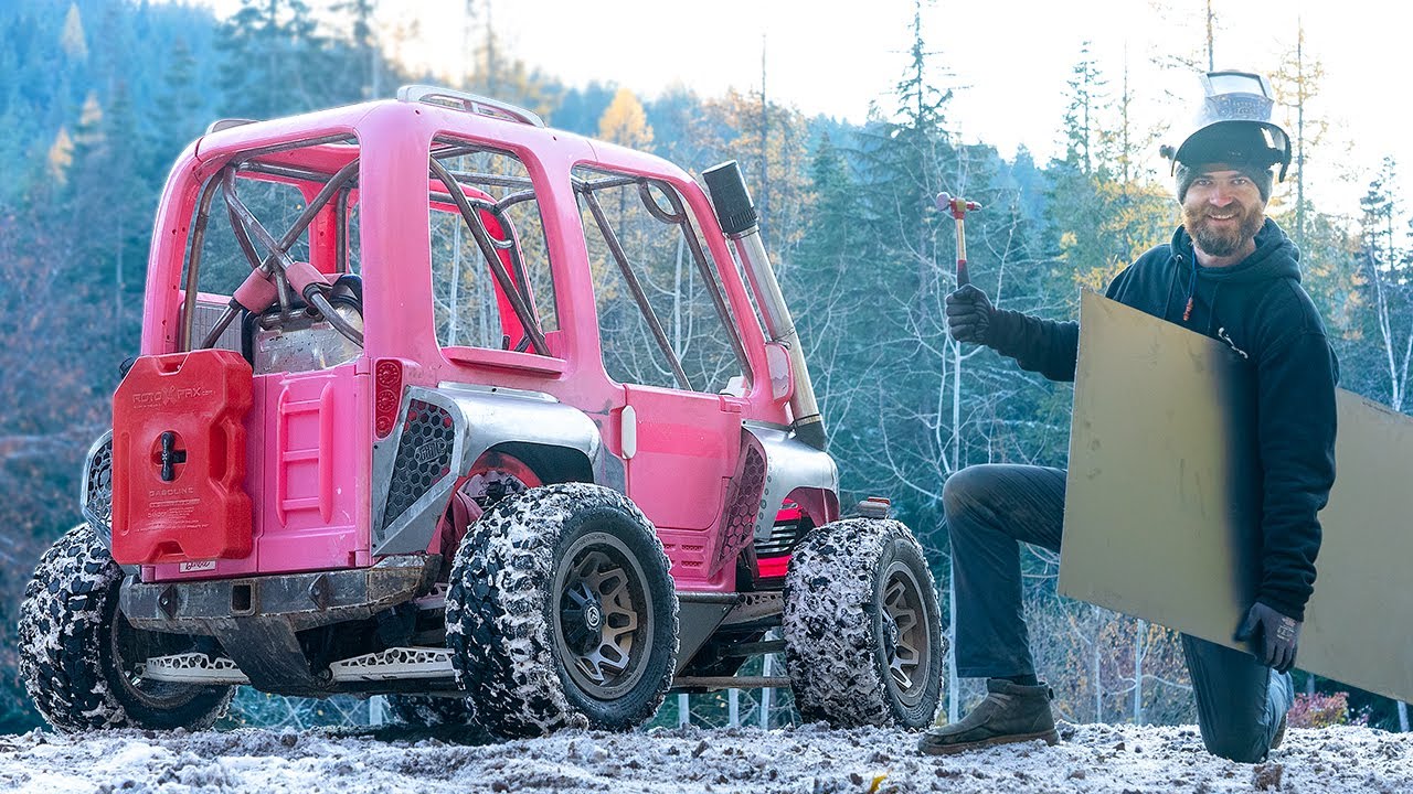Custom Steel Wide Body Power Wheels Build! 750cc!