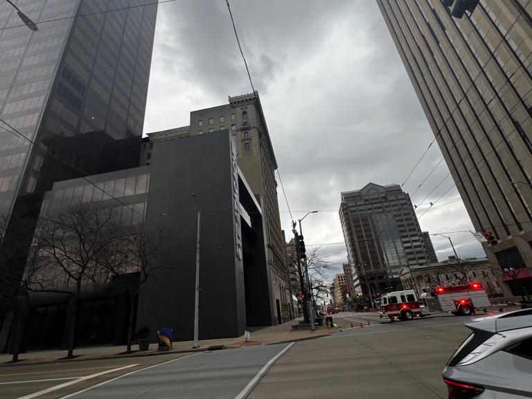 Part of busy road remains closed days after strong winds cause partial ...