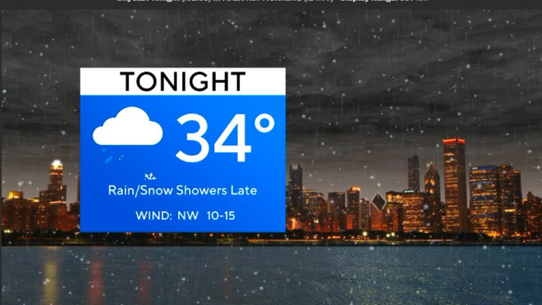 Rain turning to snow overnight in Chicago as temperatures plunge