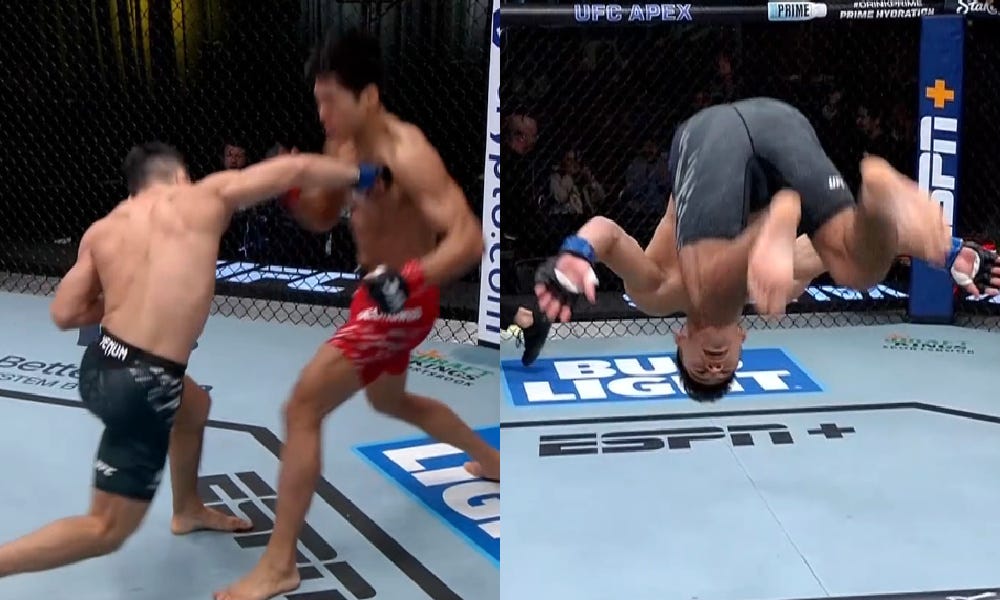 UFC Fight Night 254 video: Top prospect Kevin Vallejos TKOs SeungWoo ...
