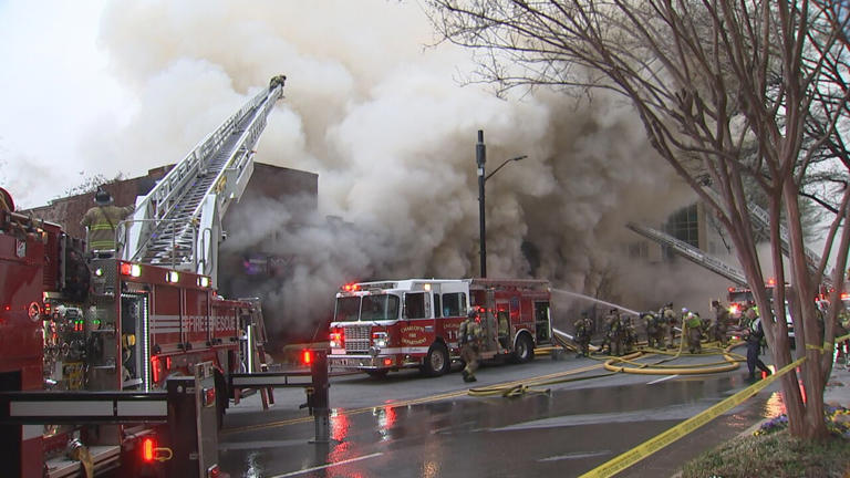 Firefighters battle three alarm fire in South End