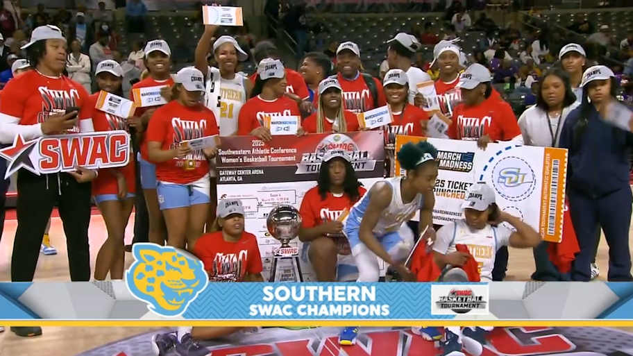Southern Dominates Alcorn State By 20 Points To Claim SWAC Tournament ...