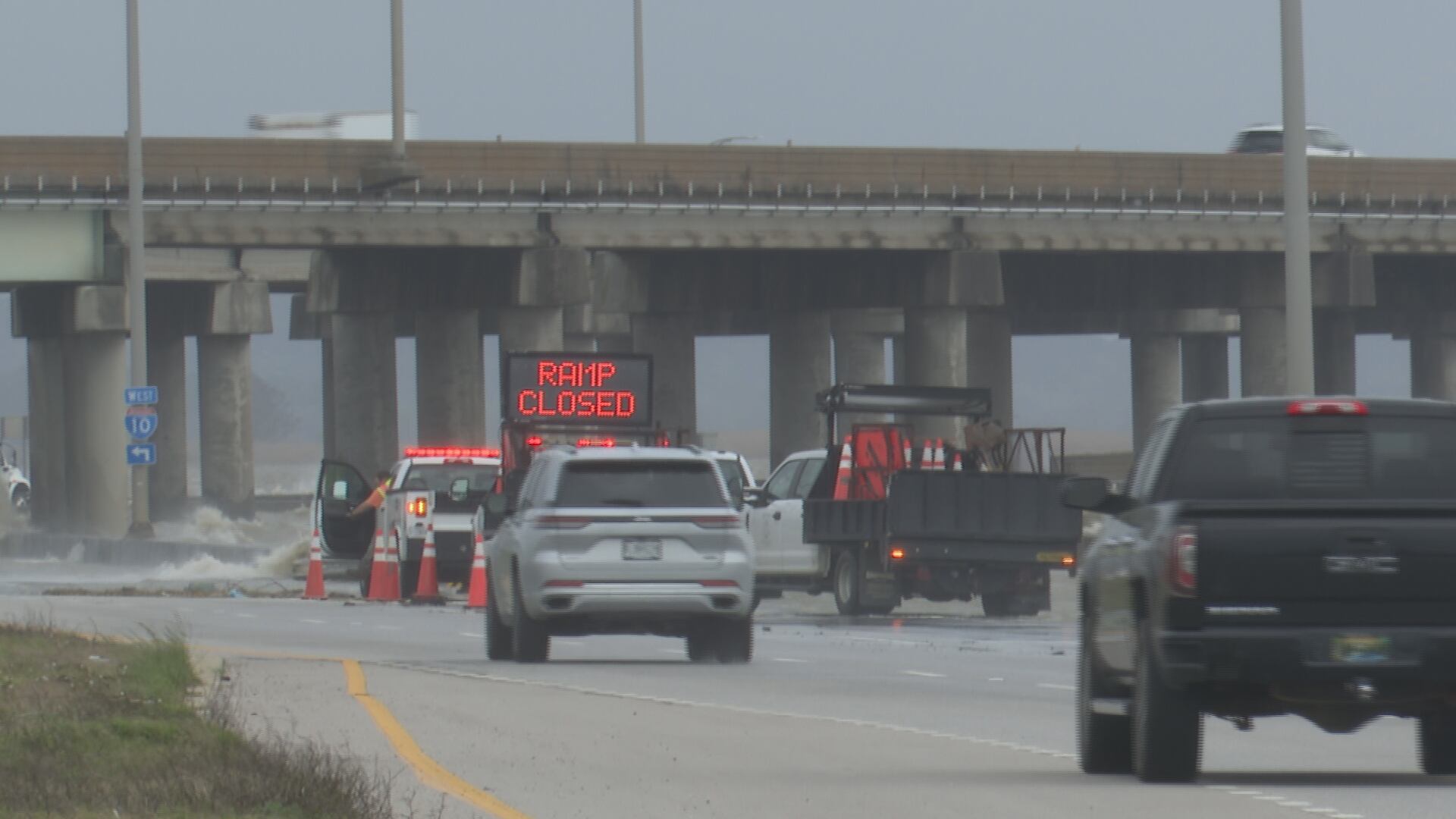 Several ramps closed due to Causeway flooding