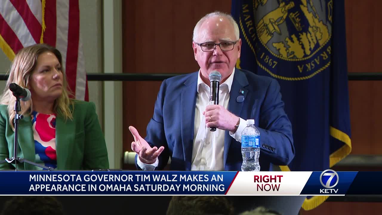 Minnesota Gov. Tim Walz addresses questions from Omaha community on key ...