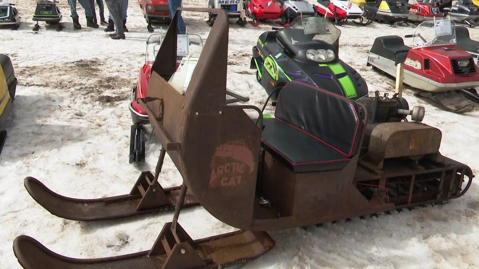 Pine Stump Junction hosts 3rd annual vintage snowmobile show