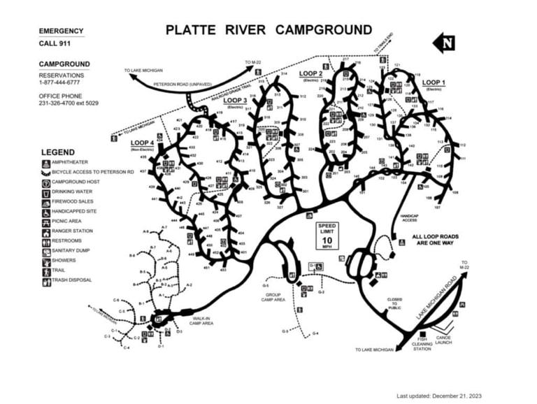 Platte River Campground - Sleeping Bear Dunes National Lakeshore