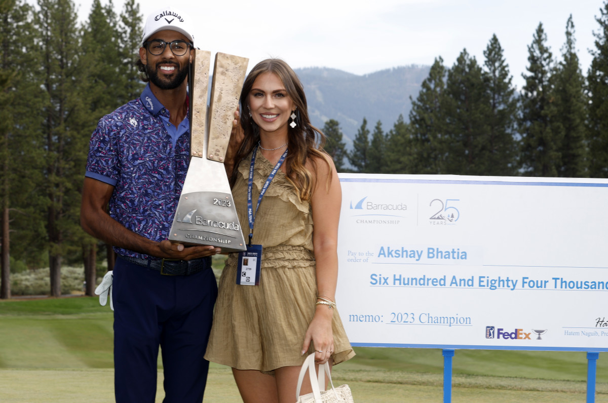 Meet Presleigh Schultz, Players Championship Leader Akshay Bhatia's ...