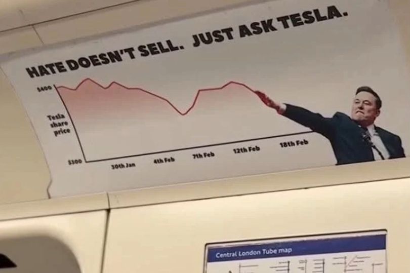 New billboard mocking Elon Musk 'Nazi salute' pops up in guerrilla anti ...
