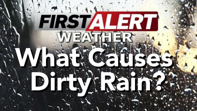 First Alert Weather: Cause of dirty rain on Saturday
