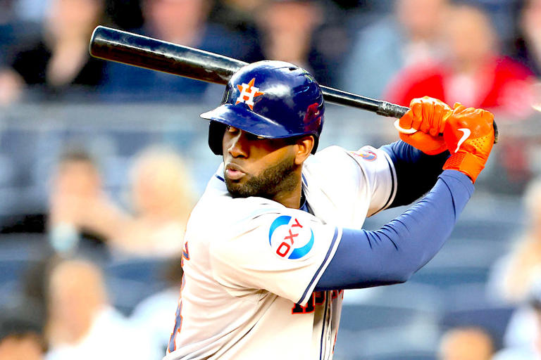 Yordan Alvarez Hits Home Run No. 1, Collects Three RBI Yordan Alvarez Hits Home Run No. 1, Collects Three RBI