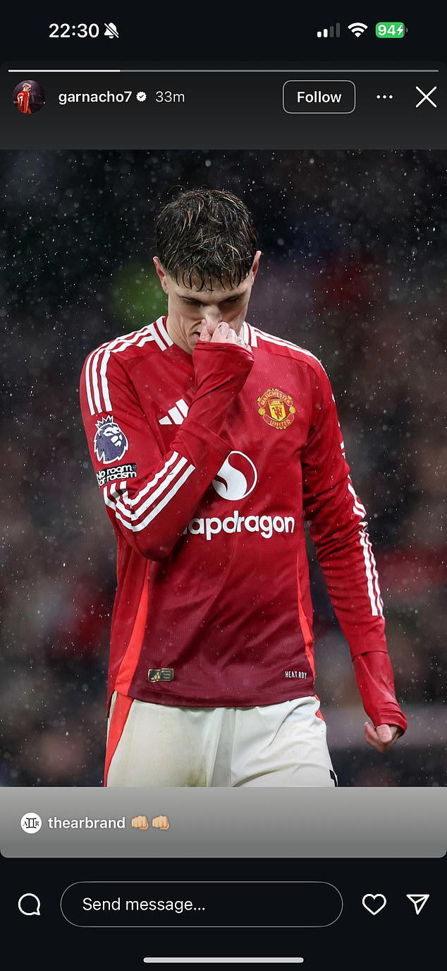 Alejandro Garnacho sends fans a poignant social media message after Man ...