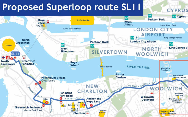 Detailed plans unveiled for new Superloop bus route in south London