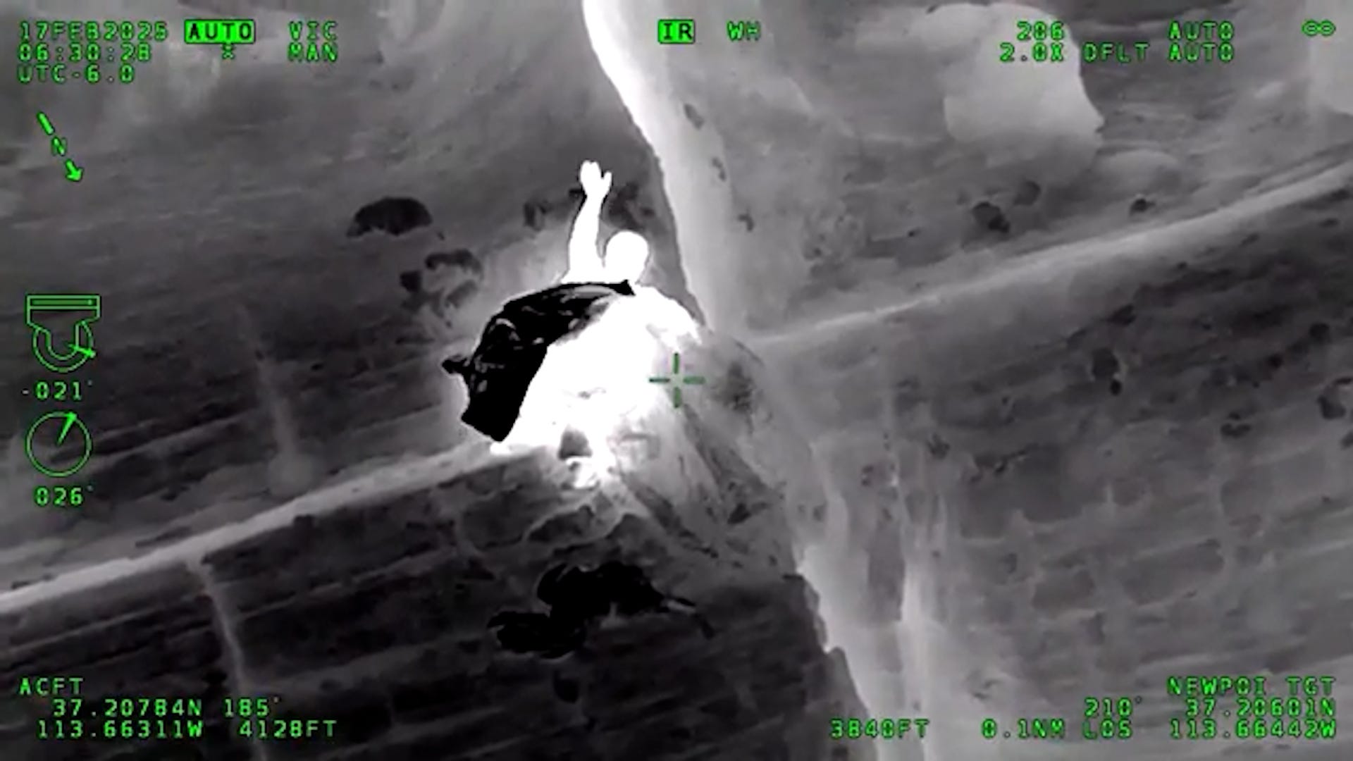 Video shows incredible rescue of father, son stranded on a shallow ...