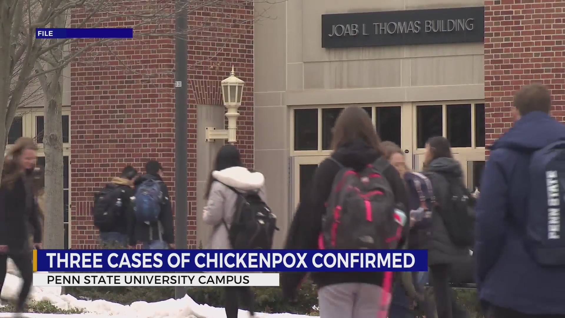 University Health Services reports three cases of chickenpox at Penn State