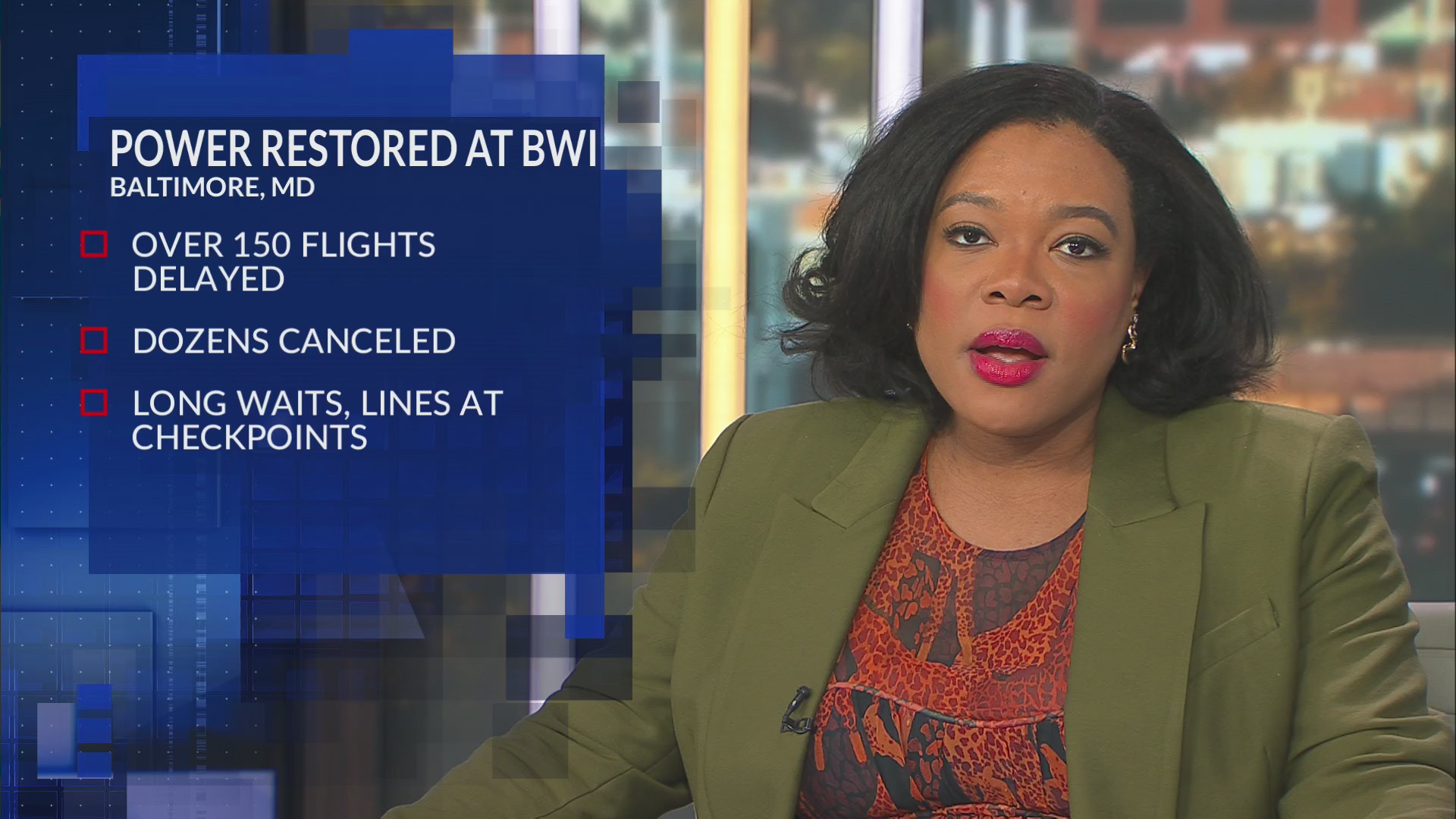 Power restored at BWI after outage disrupts flights, security screenings