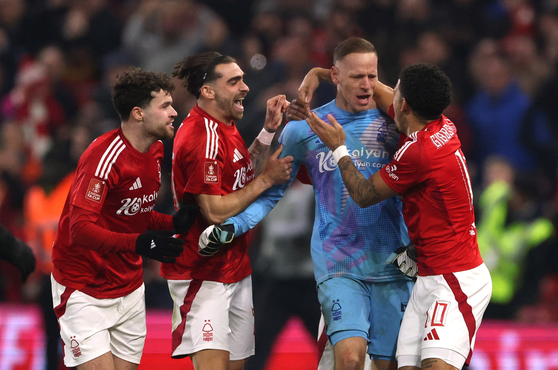 FA컵 8강행 막차의 주인공은 노팅엄···‘EPL 강등권’ 입스위치와 승부차기 끝에 승리