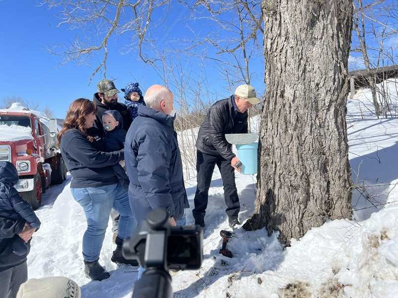 Gov. Scott celebrates long standing VT tradition with 'first tapping'